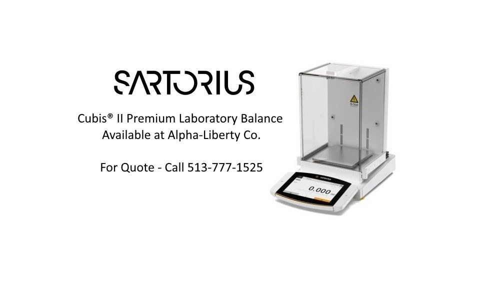 Sartorius Cubis® II Precision Balance - Alpha-Liberty Company, Inc. Sartorius Cubis® II Precision Balance - Alpha-Liberty Company, Inc.